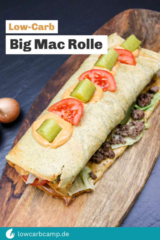 Big Mac Rolle 🌯 Low-Carb (mit zwei Teigvarianten)
