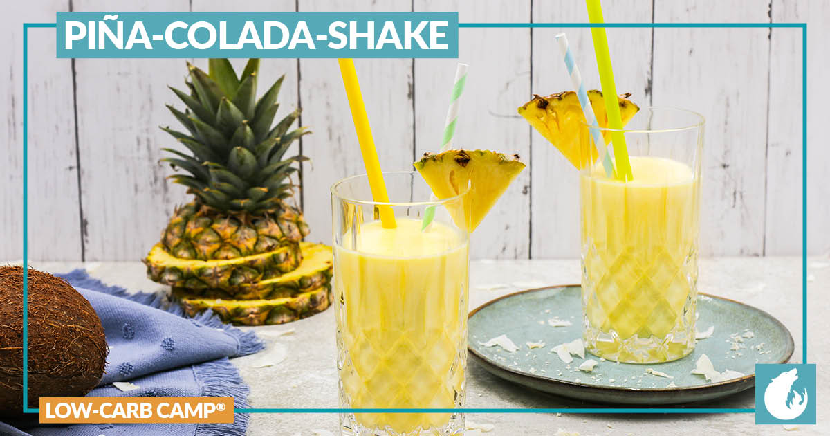 Piña-Colada-Shake 🍍🥥 Exotisch, proteinreich, Low-Carb 🤩