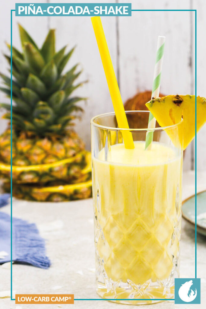 Piña-Colada-Shake 🍍🥥 Exotisch, proteinreich, Low-Carb 🤩